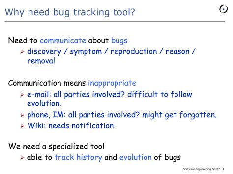 PPT Bug Tracking Tools PowerPoint Presentation Free Download ID