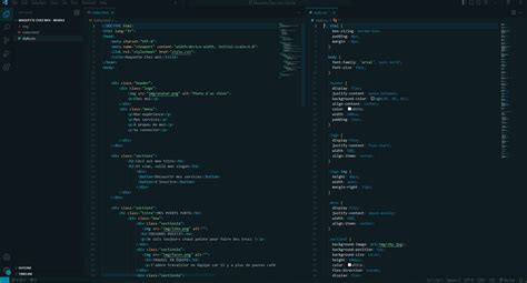 Reproduction De Maquette En Html Css Behance