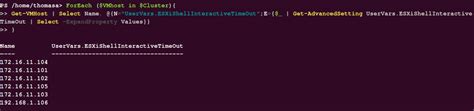 Powercli Ensure Idle Esxi Shell And Ssh Sessions Time Out After 300 Seconds Or Less Vmanalyst