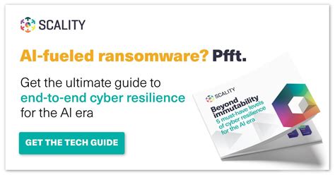 Scality On Linkedin Tech Guide Cybersecurity For Ai Attacks And Ransomware Artesca