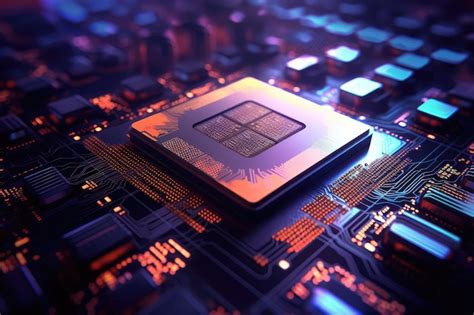 Premium Ai Image The Newest Chip Accelerator Processor Illustration