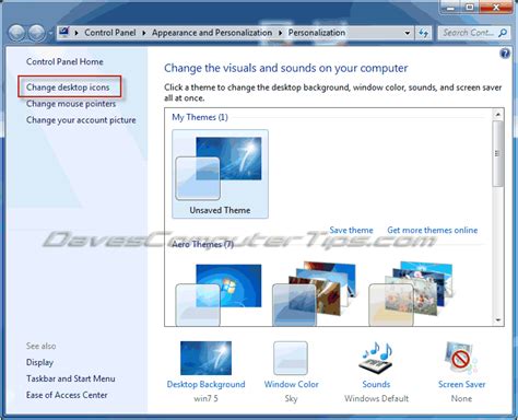 How To Add And Remove System Icons From The Windows 7 Desktop Daves