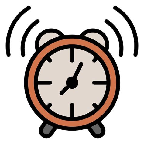 Icono De Negocio Vectorial Moderno Y Plano De Alta Calidad De Alarma Sonora En Un Fondo Aislado