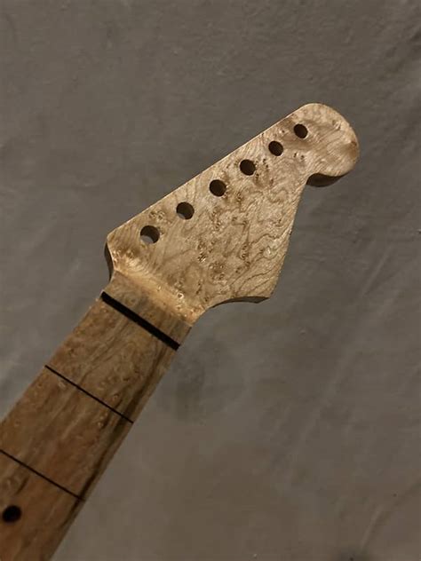 Coastal Customs Birdseye Maple Strat Guitar Replacement Neck Reverb