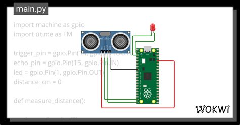 Ultrasonic Sensor Wokwi Esp32 Stm32 Arduino Simulator
