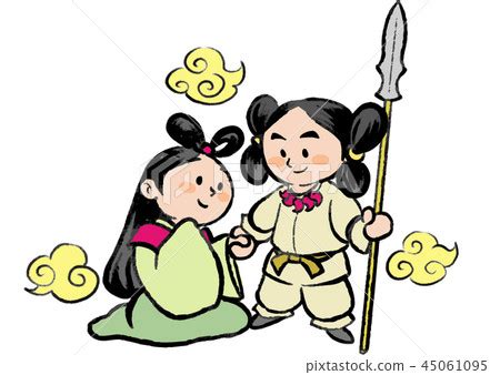 Izanagi Izanami Stock Illustration [45061095] Pixta
