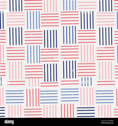 Modern Stylish Pattern Vertical And Horizontal Colored Lines On A White Background Vector