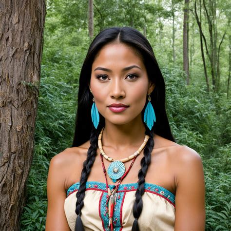 Photograph Of Disneys Pocahontas In Real Life By Andrew William