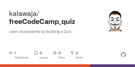 Github Kalawajafreecodecampquiz Learn Accessibility By Building A Quiz