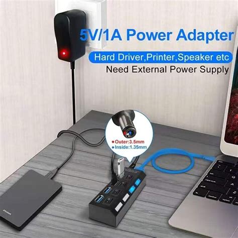 Usb Hub 3 0 Multi Usb Multi Port Hub Usb High Spee Grandado