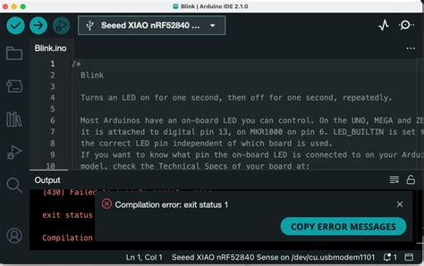 Unable To Use Latest Arduino Ide With Nrf52840 Arduino And Seeeduino