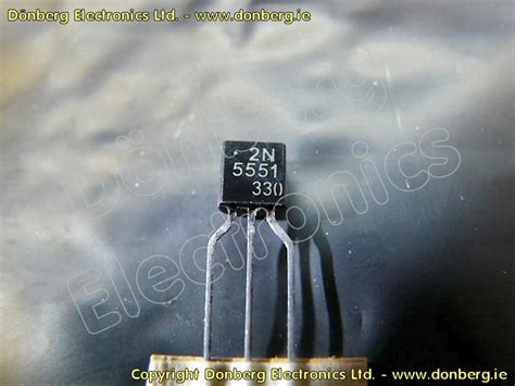 Semiconductor: 2N5551 (2N 5551) - TRANSISTOR SILICON NPN / 180V / 0.6A ...
