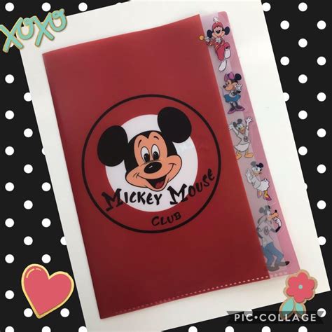 Mickey Mouse Plastic Folder Hobbies And Toys Stationery And Craft