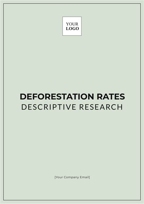 Free Deforestation Rates Descriptive Research Template To Edit Online