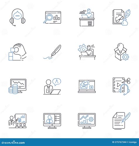 Order Line Icons Collection Command Directive Arrangement