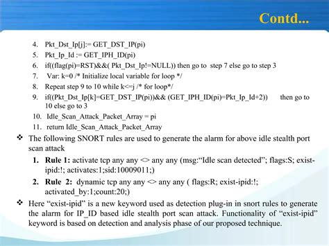 detection of idle stealth port scan attack in network intrusion