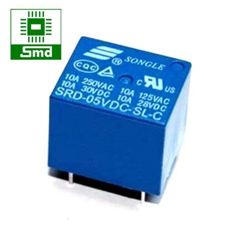 Relay Songle Srd 05vdc Sl C 5v 10a 5 Pins Shopee Malaysia