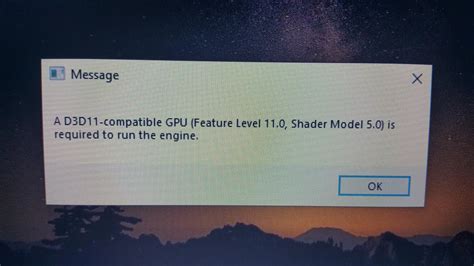 a d3d11 compatible gpu как исправить