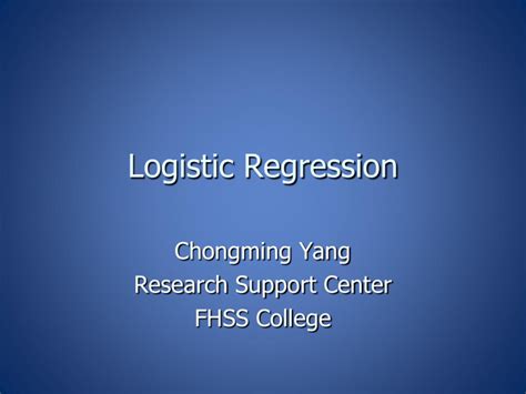 logistic and probit regression