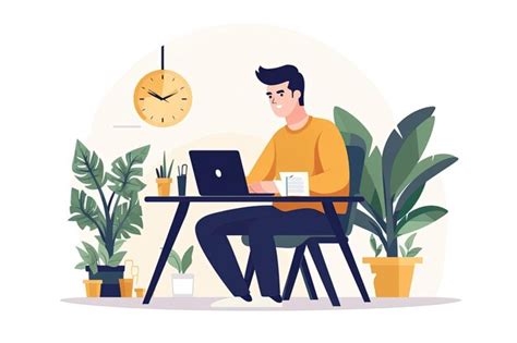 Premium Ai Image Business Man Works On Laptop Programmer Is Work Successful Worker White