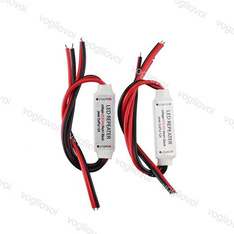 ₩1840에서 디머 앰프 미니 단색 Dc12 24v 6a 3 채널 Led 스트립 파워 리피터 조명 액세서리 Smd 5050 3528 스트립 Dhl Dhgate