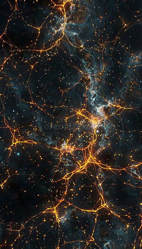 A Striking Realistic Image Of Luminous Neurons Representing Mind Evolution And Cognitive Growth
