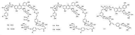 Chemical Structures Of Anthocyanins 113 117 Isolated From B