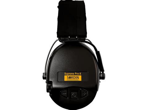 Наушники активные Sordin (MSA) Supreme Pro-X LED GEL, чёрные SOR75302-X ...