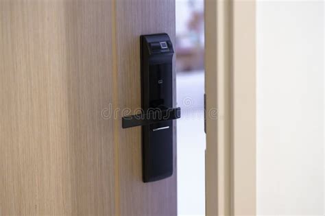 Smart Digital Door Lock While Open Or Close The Door At Home Or Apartment Nfc Technology