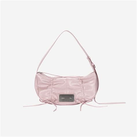 마뗑킴 하프 셔링 리본 라운드백 핑크 Matin Kim Kream