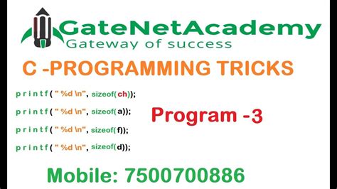 C Program Trick 3 And 4 Youtube