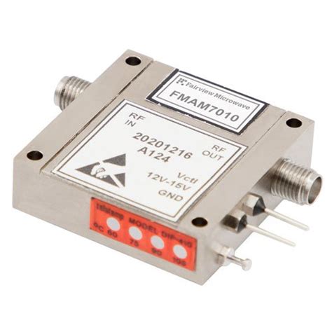Variable Gain Control Amplifier 1 Ghz To 265 Ghz Gaas Fet 40 Db Gain 20 Db Variable Gain