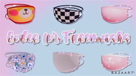 Aesthetic Face Mask Codes Roblox Bloxburg Youtube
