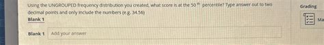 solved using the ungrouped frequency distribution you