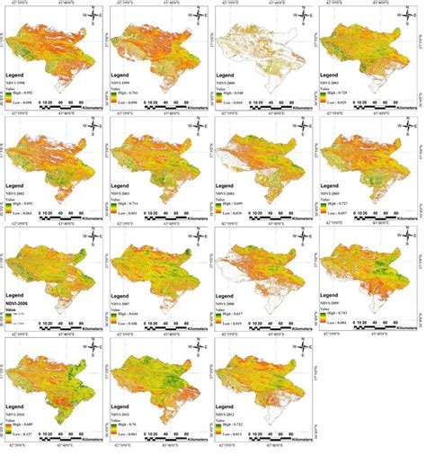 Spatio Temporal Variation Of The Ndvi Based Vegetation From 1998 Download Scientific Diagram