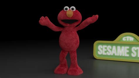 Elmo From Sesame Street 3ds Max Fstorm Render Rate My Model R