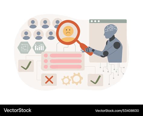 Ai Backed Proactive Issue Resolution Abstract Vector Image