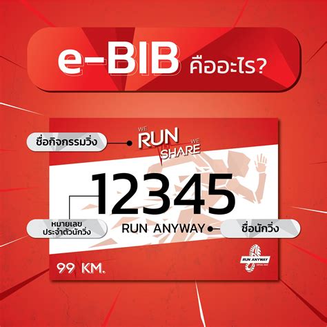 Run Anyway 📖 E Bib คืออะไร E Bib ย่อมาจาก