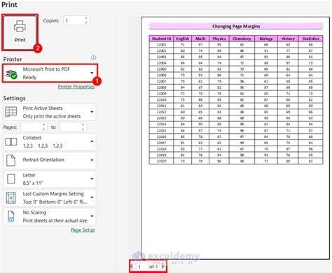 How To Fit An Excel Sheet In One PDF Page Simple Methods Excel Save Whole Table One Page Pdf
