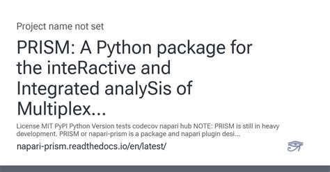 prism a python package for the interactive and integrated analysis of
