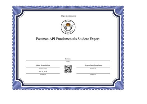 api postman certification softwaredevelopment internship