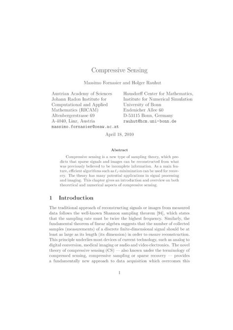 Pdf Compressive Sensing Dokumen Tips