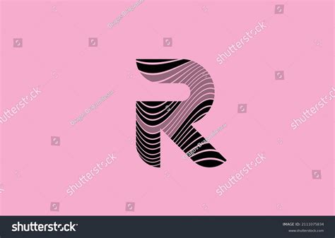 Black Letter R Logo Icon Design Stock Vector Royalty Free 2111075834 Shutterstock