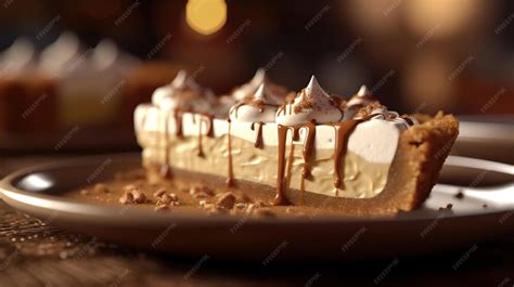 Premium Ai Image Delicious Desert In The Plate