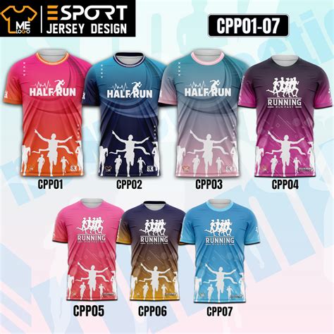 เสื้อวิ่ง cpp 01 cpp 07 กีฬา ผู้ชาย หญิง พิมพ์ลายทั้งตัว shopee