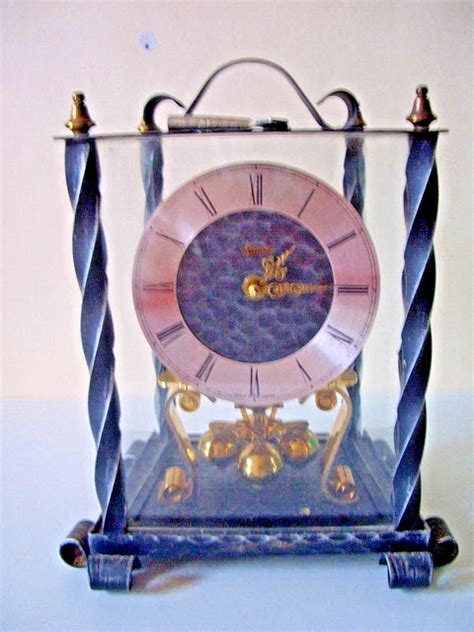 Kieninger And Obergfell Kundo Anniversary Clock In Wrought Iron Style Case £999 Picclick Uk