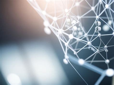 premium ai image technology plexus network concept