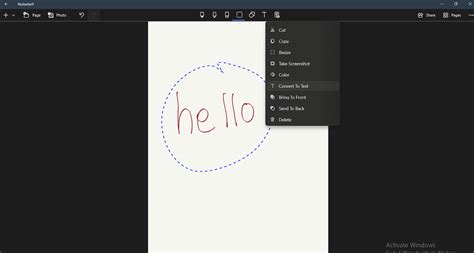 How To Use Handwriting To Text Ocr Feature Noteshelf Support