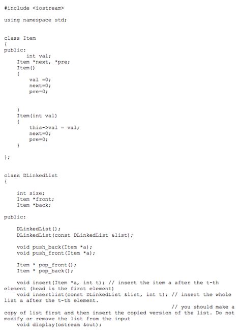 Solved In C Coding The Dlist Is Attached Under The