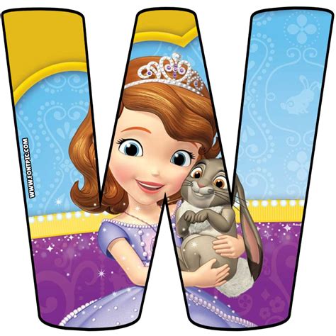 Sofia The First Letter W